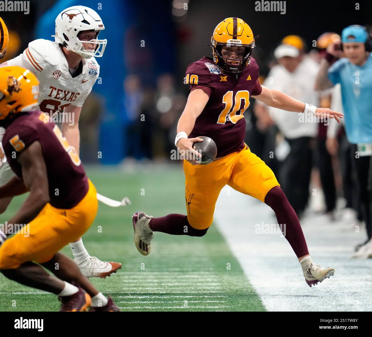 Atlanta, Georgia, USA. 1st Jan, 2025. Arizona State quarterback Sam ...