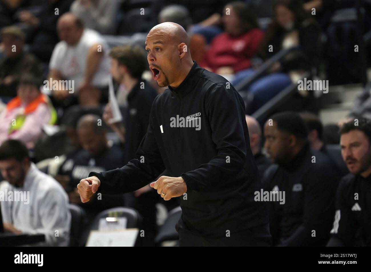 SPARTANBURG, SC - JANUARY 01: Wofford Terriers head coach Dwight Perry ...