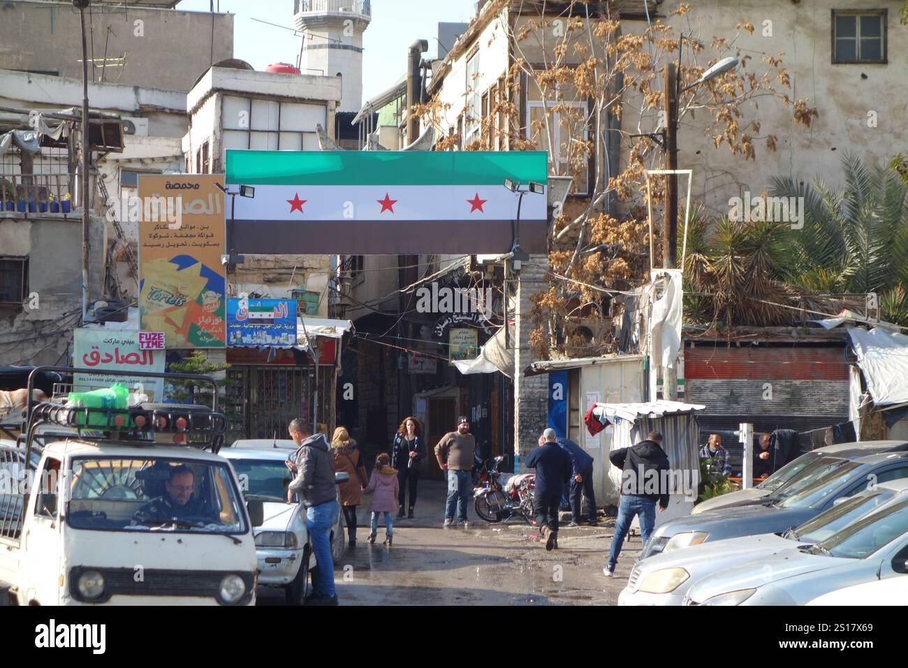 Damascus Sham, Syria. 01st Jan, 2025. A souq in Baab Touma district ...