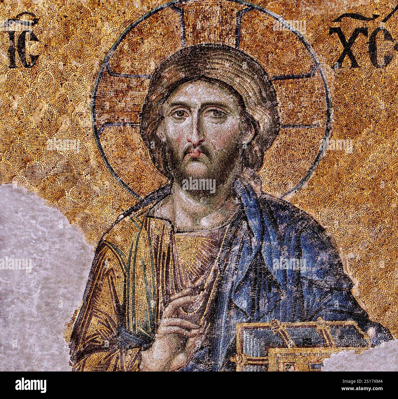 CHRIST PANTOCRATOR ("ruler over all") A mosaic in the Hagia Sophia ...