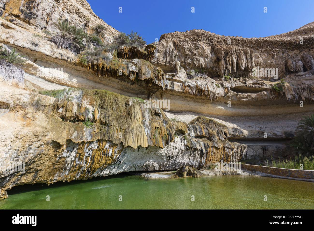 Landscape in Oman, rocks, pool, water, rocky landscape Ash Shuwaymiyah ...