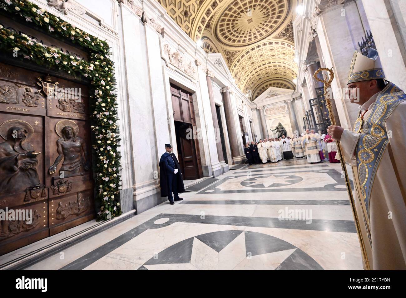 Rome, Italy. 01st Jan, 2025. **NO LIBRI** Italy, Rome, 2025/1/1 ...