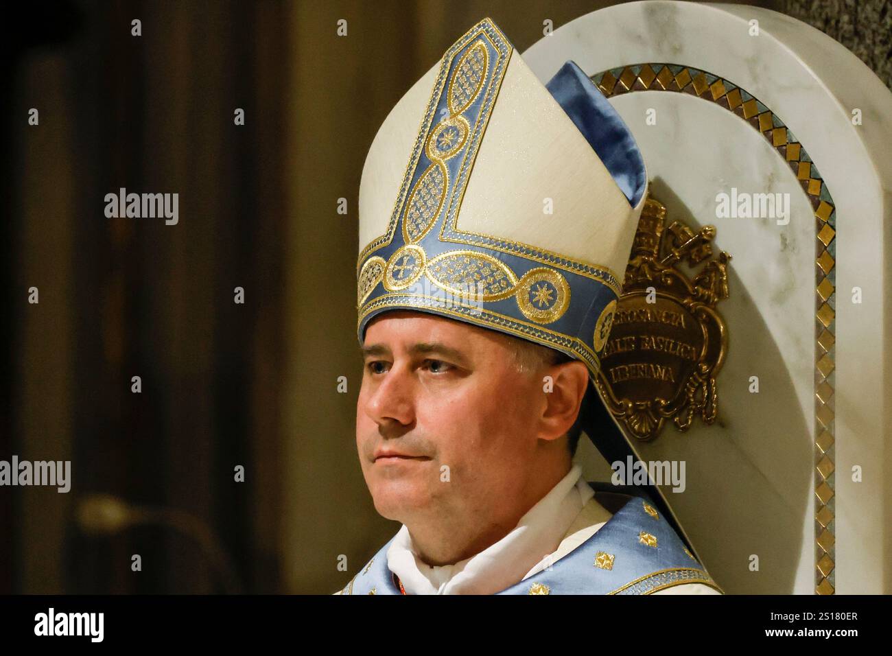 Rome, Italy, 1 January, 2025. Cardinal Rolandas Makrickas celebrates a ...