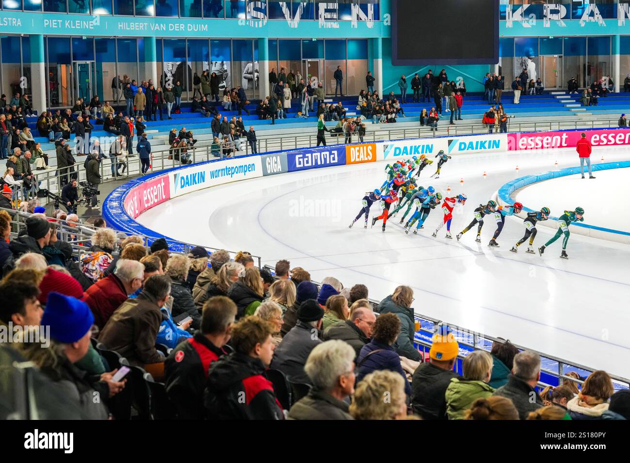 HEERENVEEN, NETHERLANDS - JANUARY 1: Woman during the Daikin NK ...