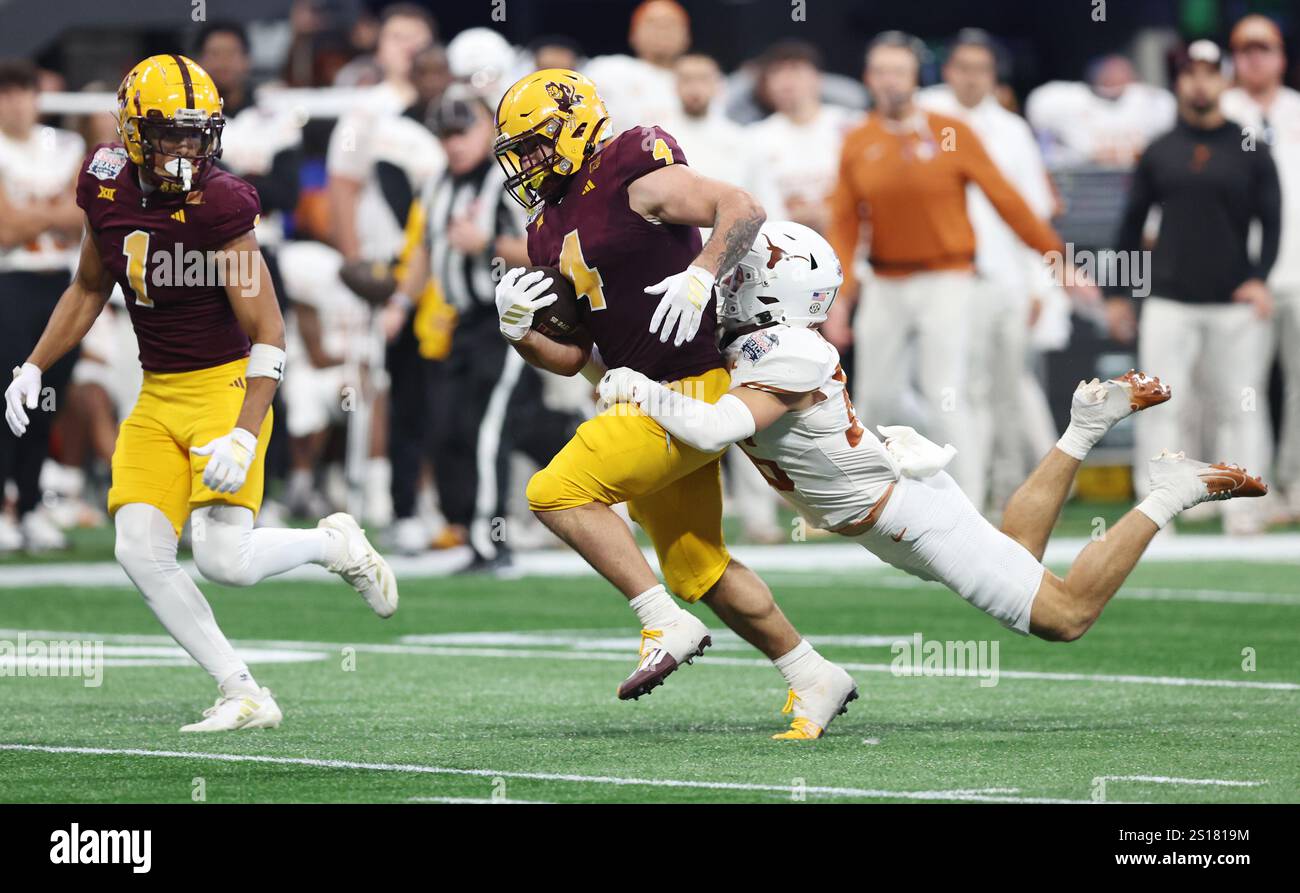 Atlanta, United States. 01st Jan, 2025. Arizona State running back Cam ...