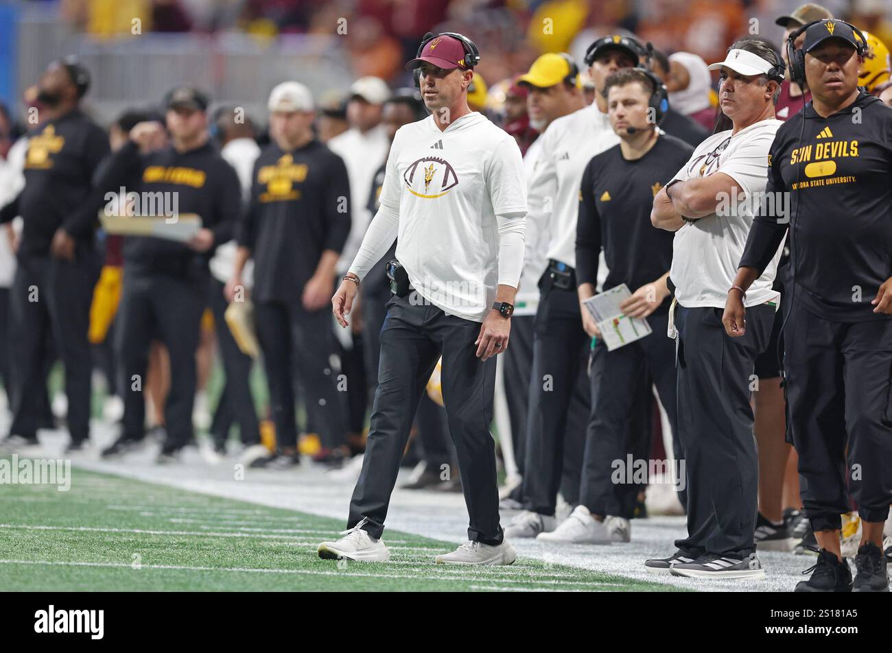 Atlanta, United States. 01st Jan, 2025. Arizona State head coach Kenny ...