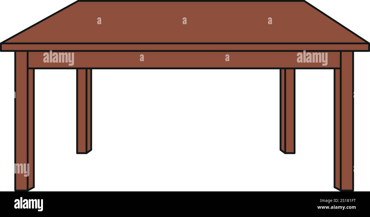 Table furniture of wood, interior wooden desk. Empty wooden table ...