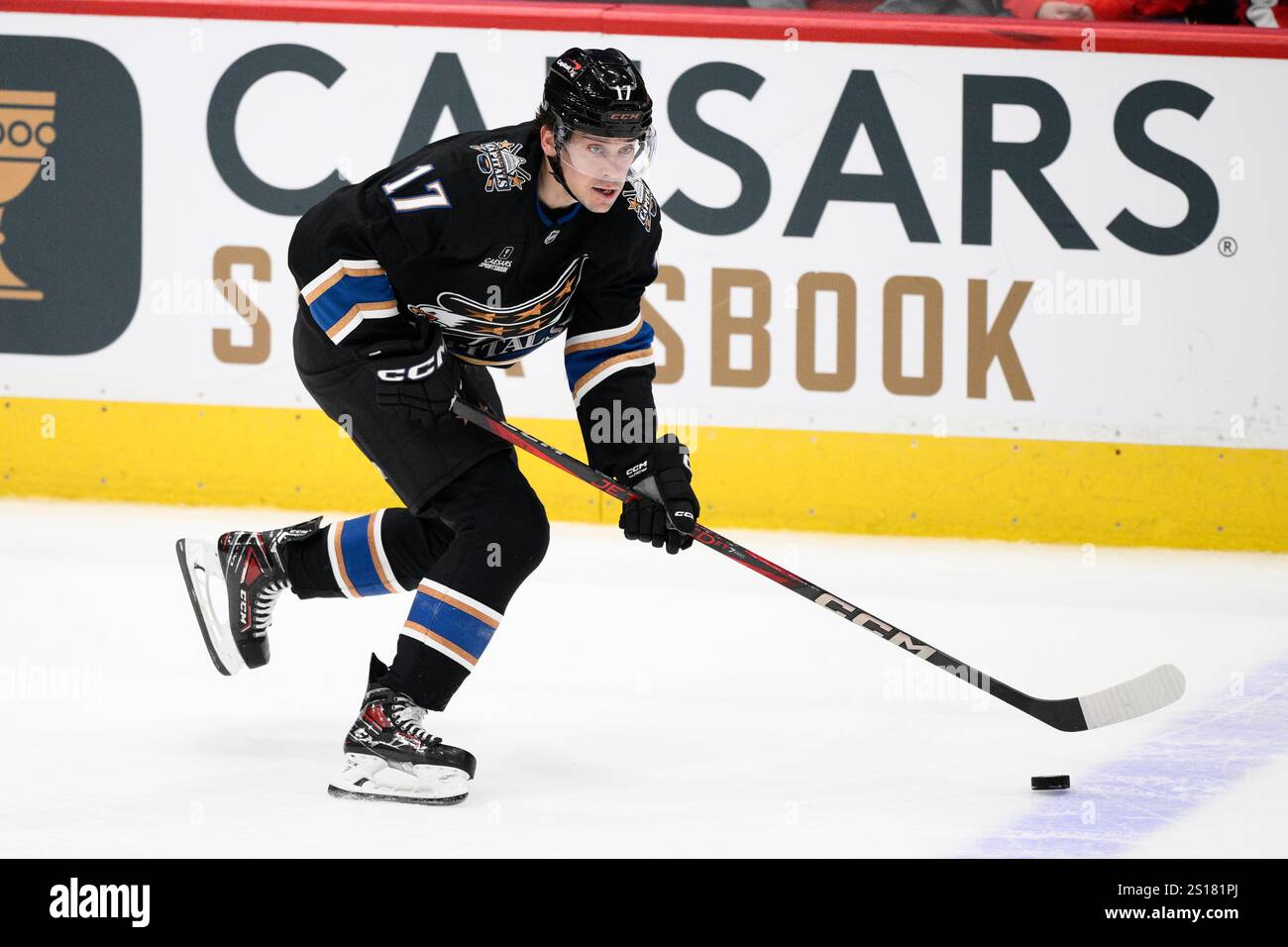 Washington Capitals center Dylan Strome (17) in action during the third ...