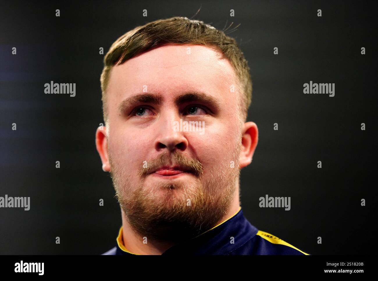 Luke Littler in the quarter-final match against Nathan Aspinall (not ...