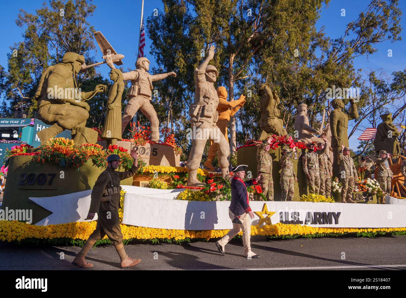 The 2025 U.S. Army float titled "This We'll Defend: 250 Years of ...