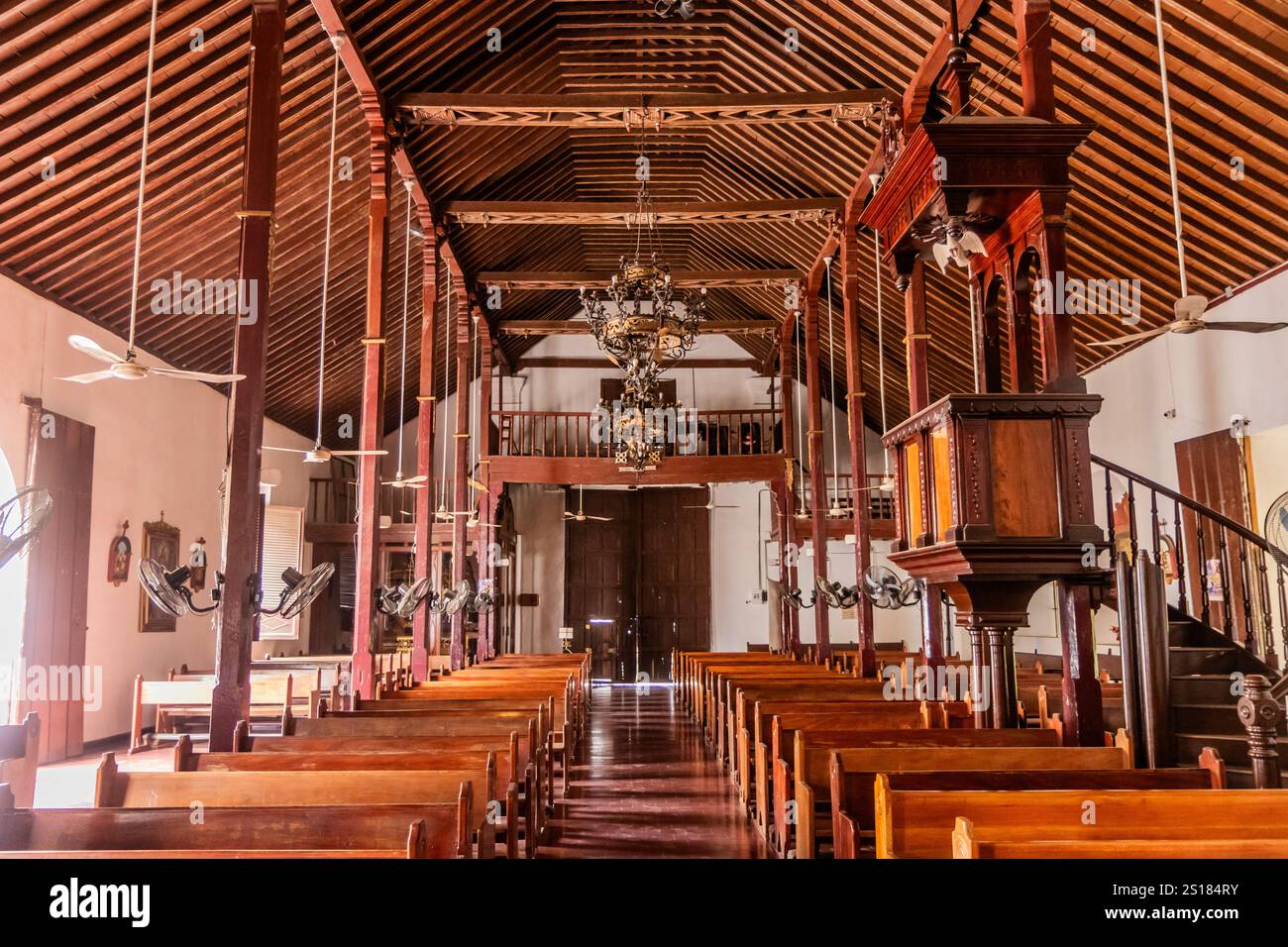 MOMPOX, COLOMBIA - MARCH 3, 2023: Interior of San Agustin church in ...
