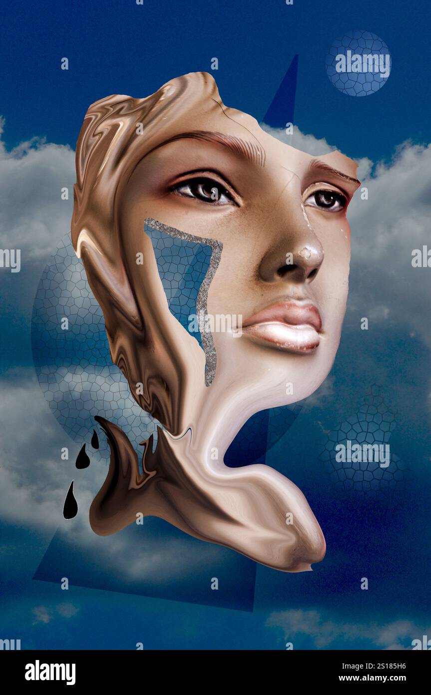 Surrealist faces hi-res stock photography and images - Alamy