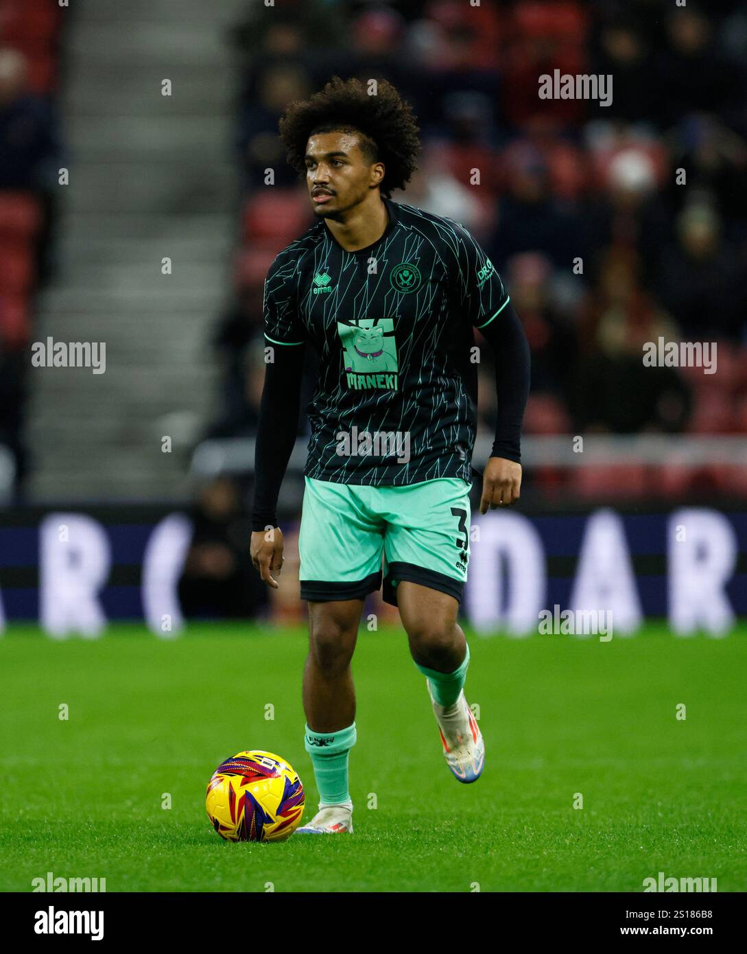 Sheffield United's Sam McCallum during the Sky Bet Championship match ...