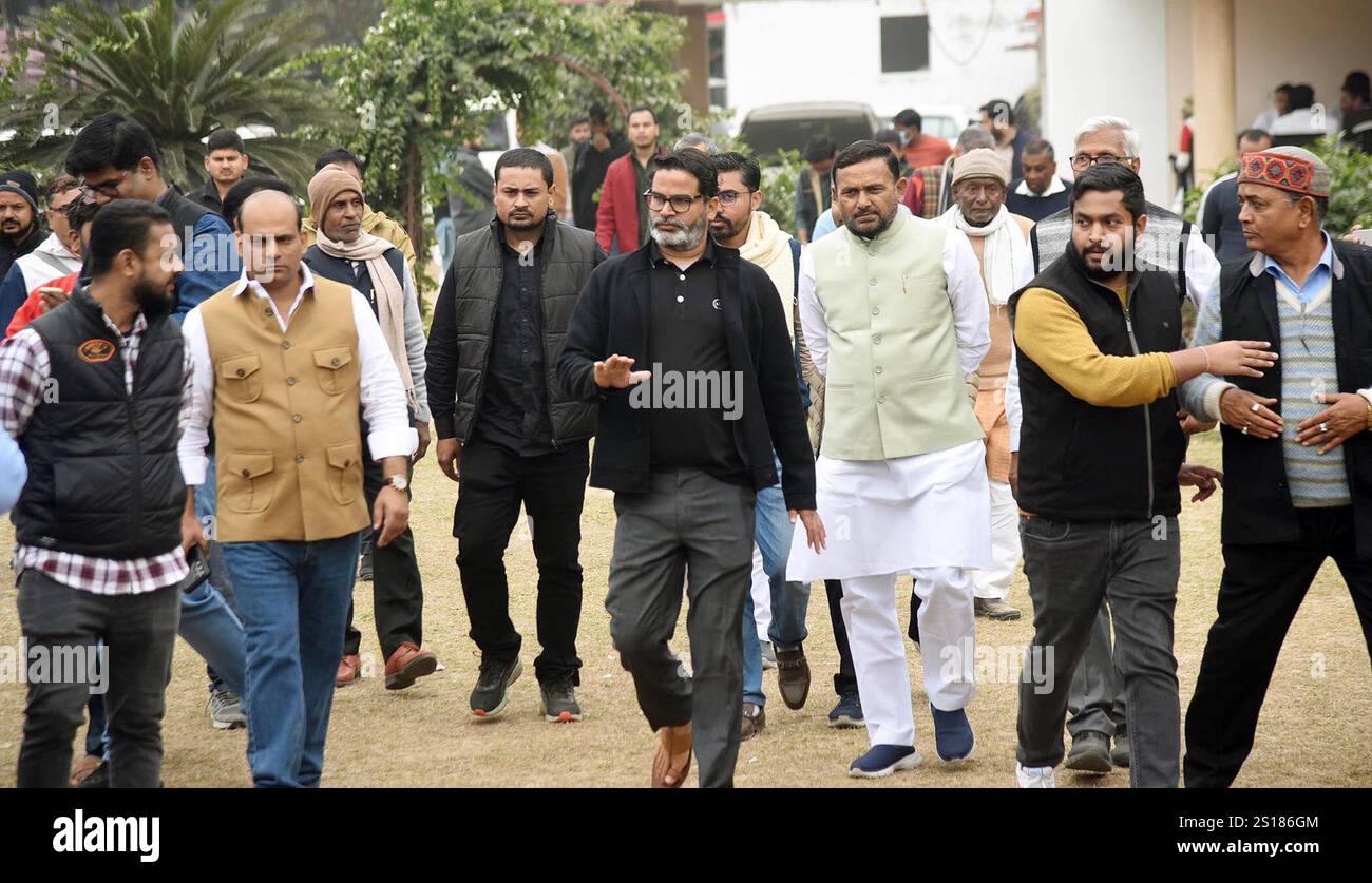 Patna, India. 01st Jan, 2025. PATNA, INDIA - DECEMBER 30: Jan Suraj ...