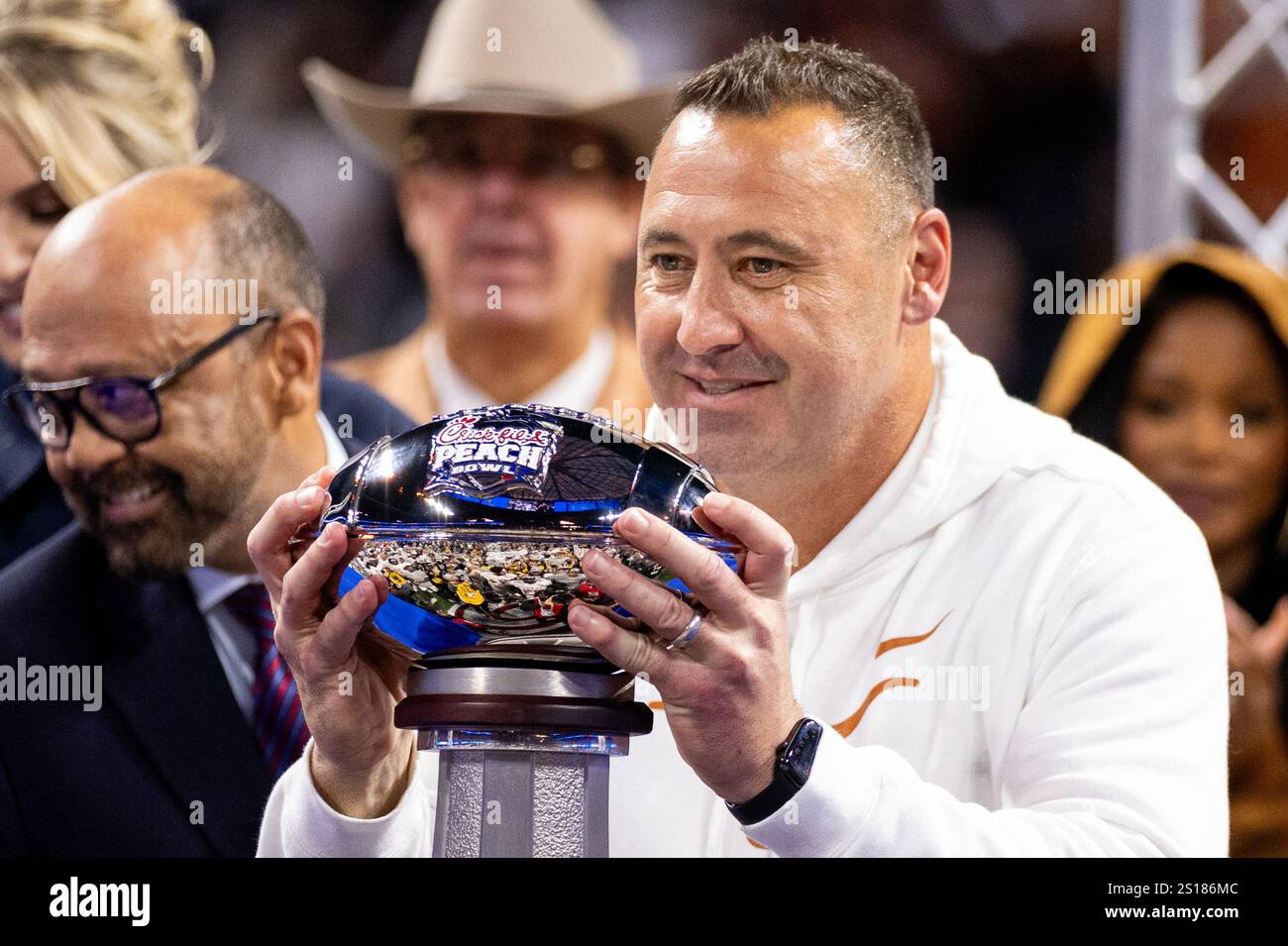 Atlanta, GA, USA. 1st Jan, 2025. Texas head coach Steve Sarkisian ...