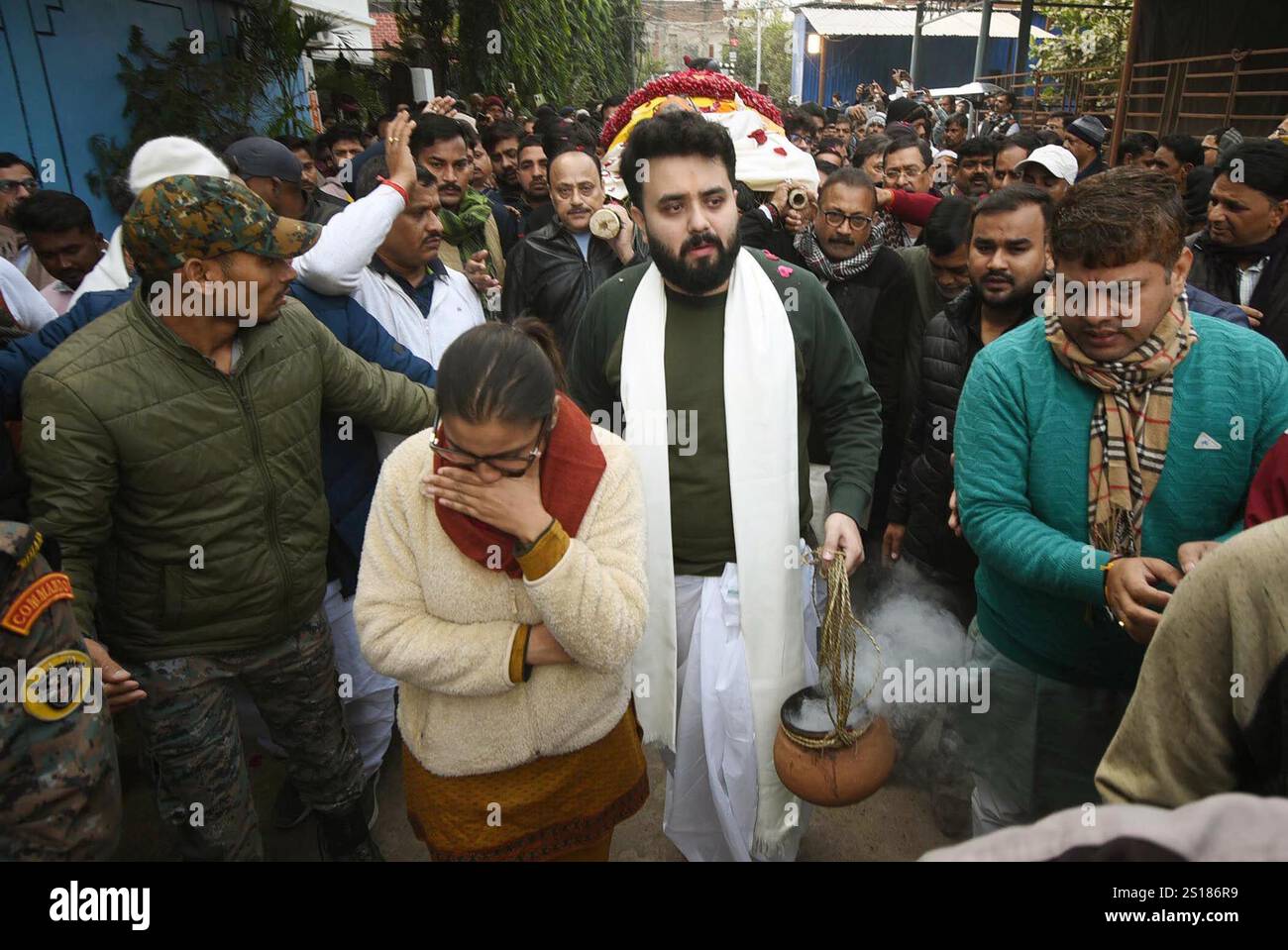 PATNA, INDIA - DECEMBER 30: Son Sayan Kunal and MP Shambhavi Choudhary ...