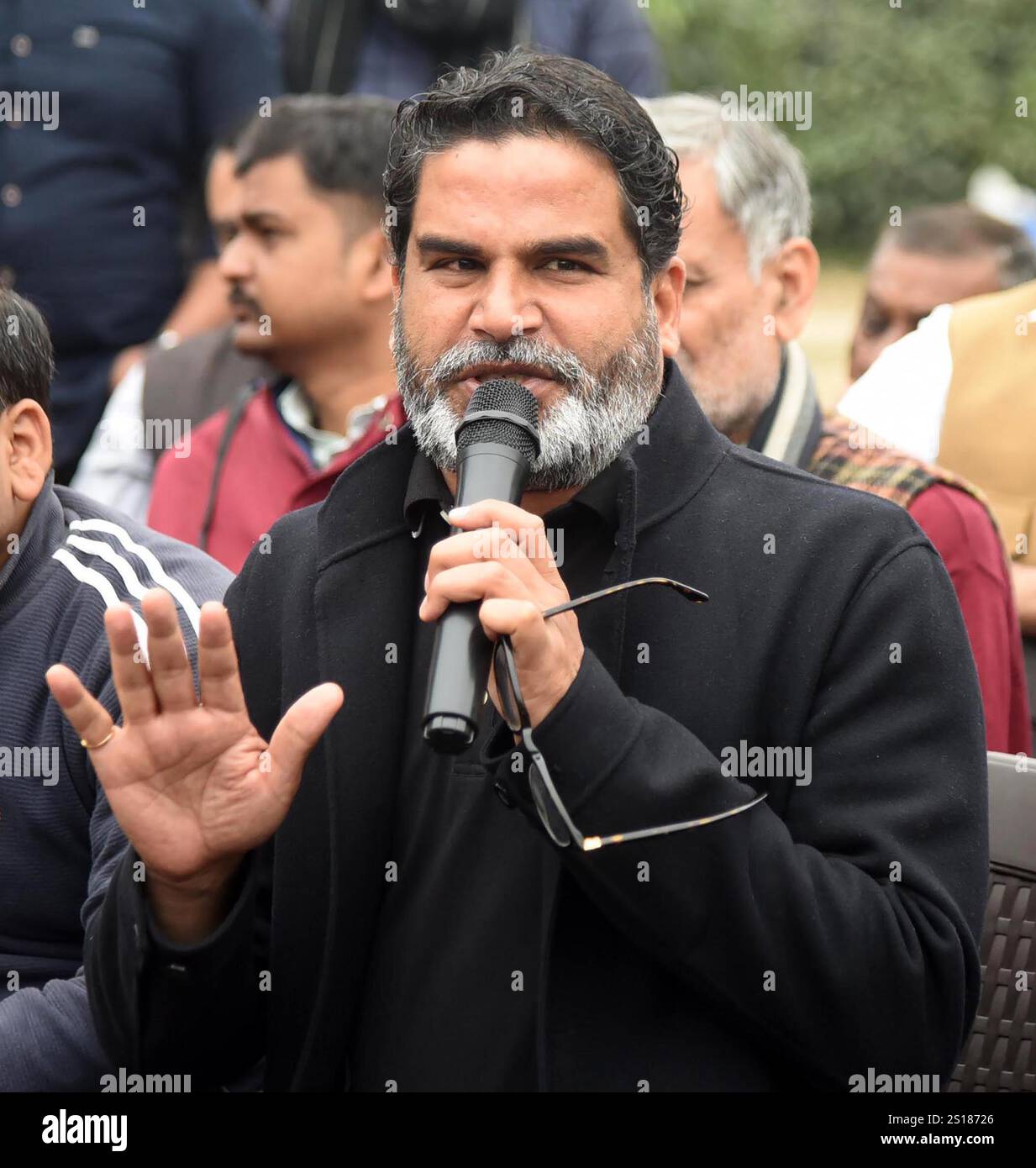 Patna, India. 01st Jan, 2025. PATNA, INDIA - DECEMBER 30: Jan Suraj ...