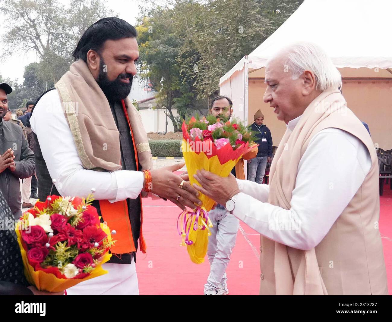 Patna, India. 01st Jan, 2025. PATNA, INDIA - DECEMBER 30: Bihar Deputy Chief Minister Samrat ...