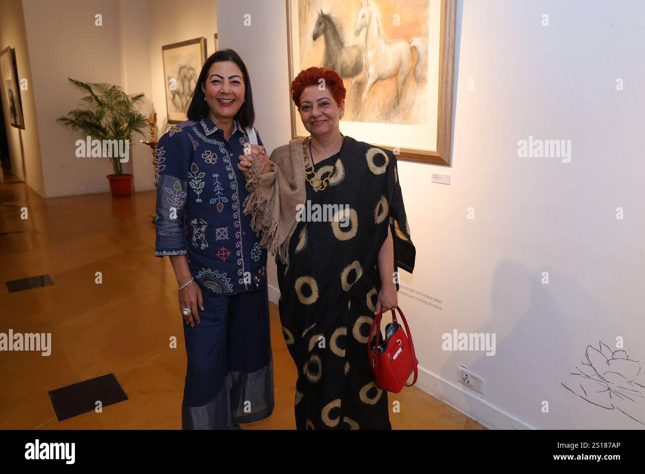 NEW DELHI, INDIA - NOVEMBER 28: Neelam Pratap Rudy and Punam Kalra (R ...