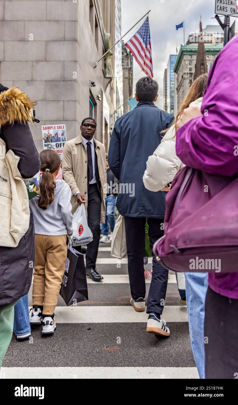 Pedestrians cross busy street in hi-res stock photography and images ...
