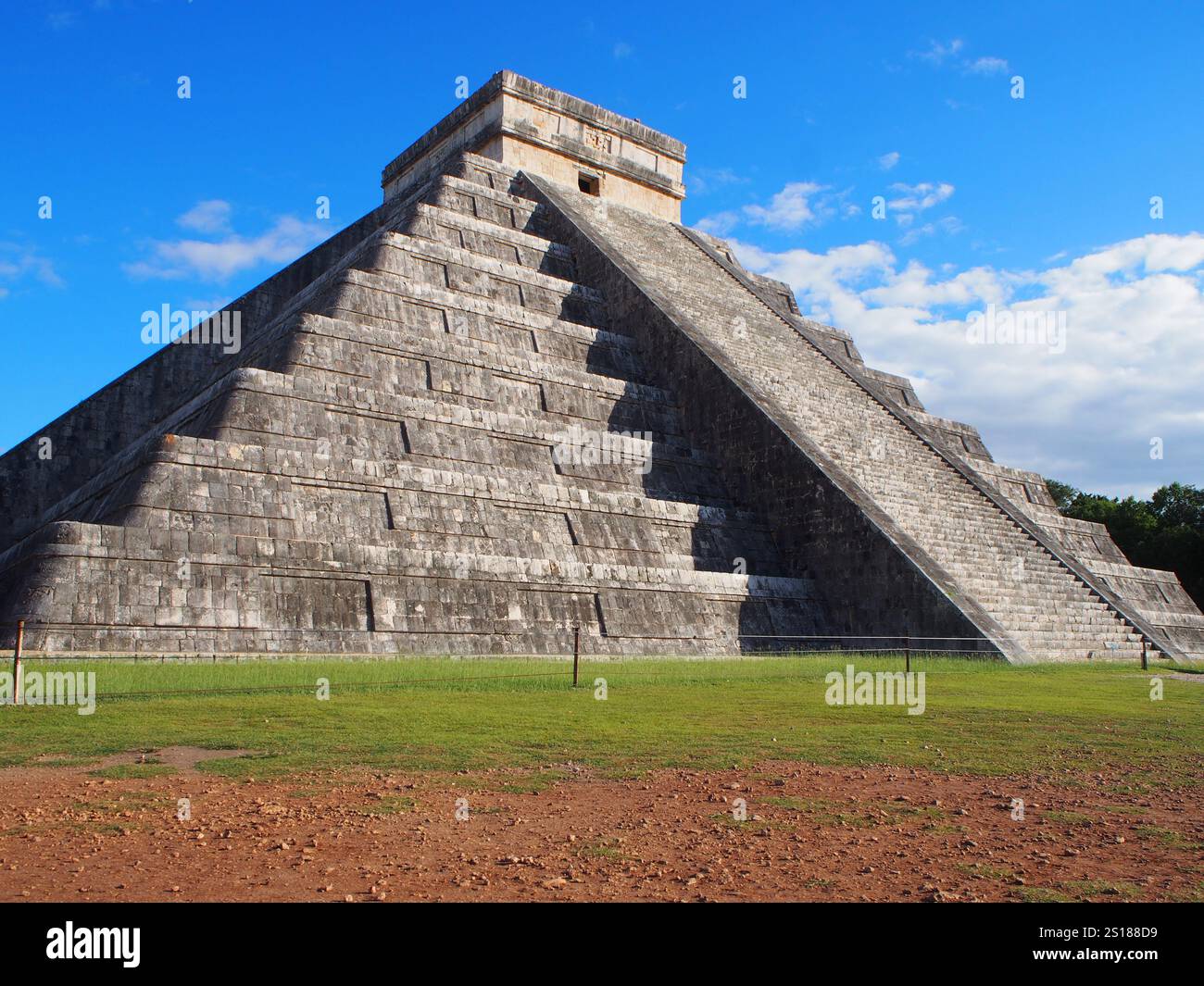 El Castillo, also known as the Temple of Kukulcan, seen from the west ...