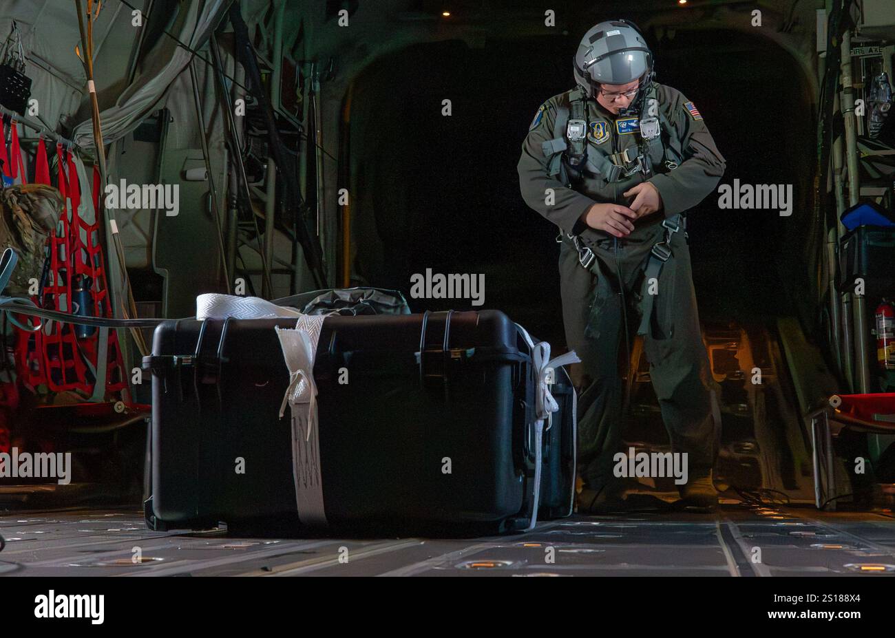 U.S. Air Force Master Sgt. Derek Johnson, Instructor Loadmaster with ...