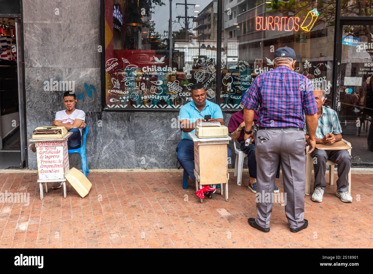 CARTAGENA, COLOMBIA - MARCH 6, 2023: Stalls of street writers in ...