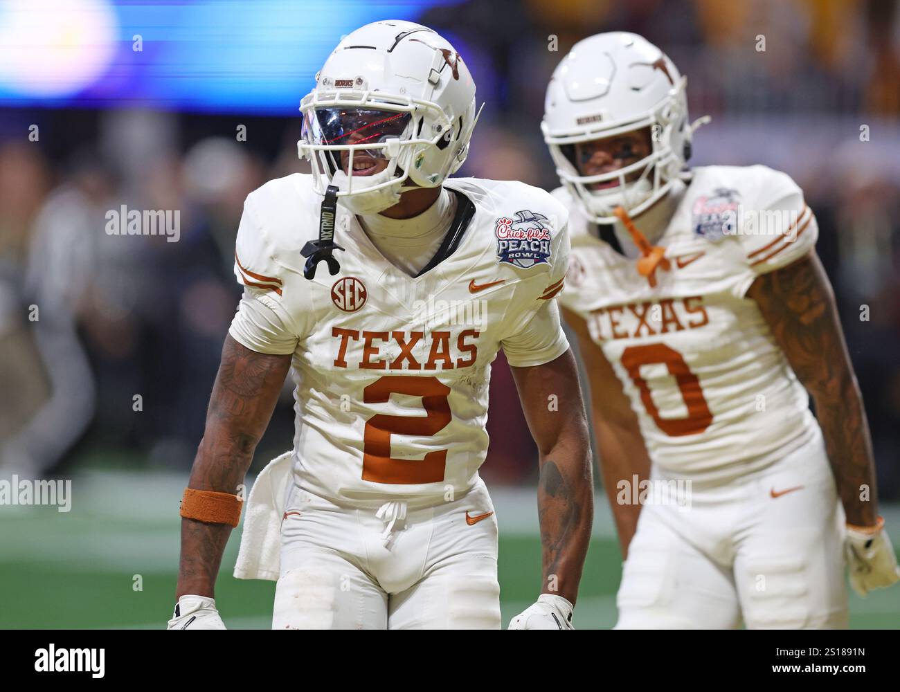Atlanta, United States. 01st Jan, 2025. Texas wide receiver Matthew ...