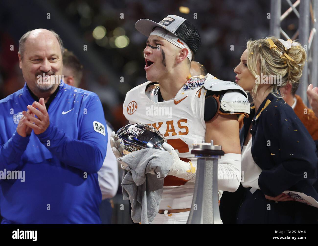 Atlanta, United States. 01st Jan, 2025. Texas quarterback Arch Manning ...