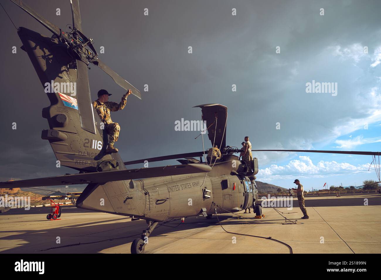 U.S. Army Soldiers of the Arizona National Guard (AZNG) conduct pre ...