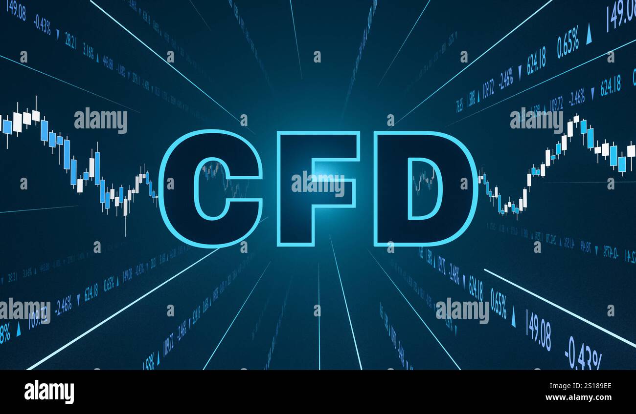 CFD Contract for Difference sign. CFD Contract for Difference sign. Invesment, financial asset ...