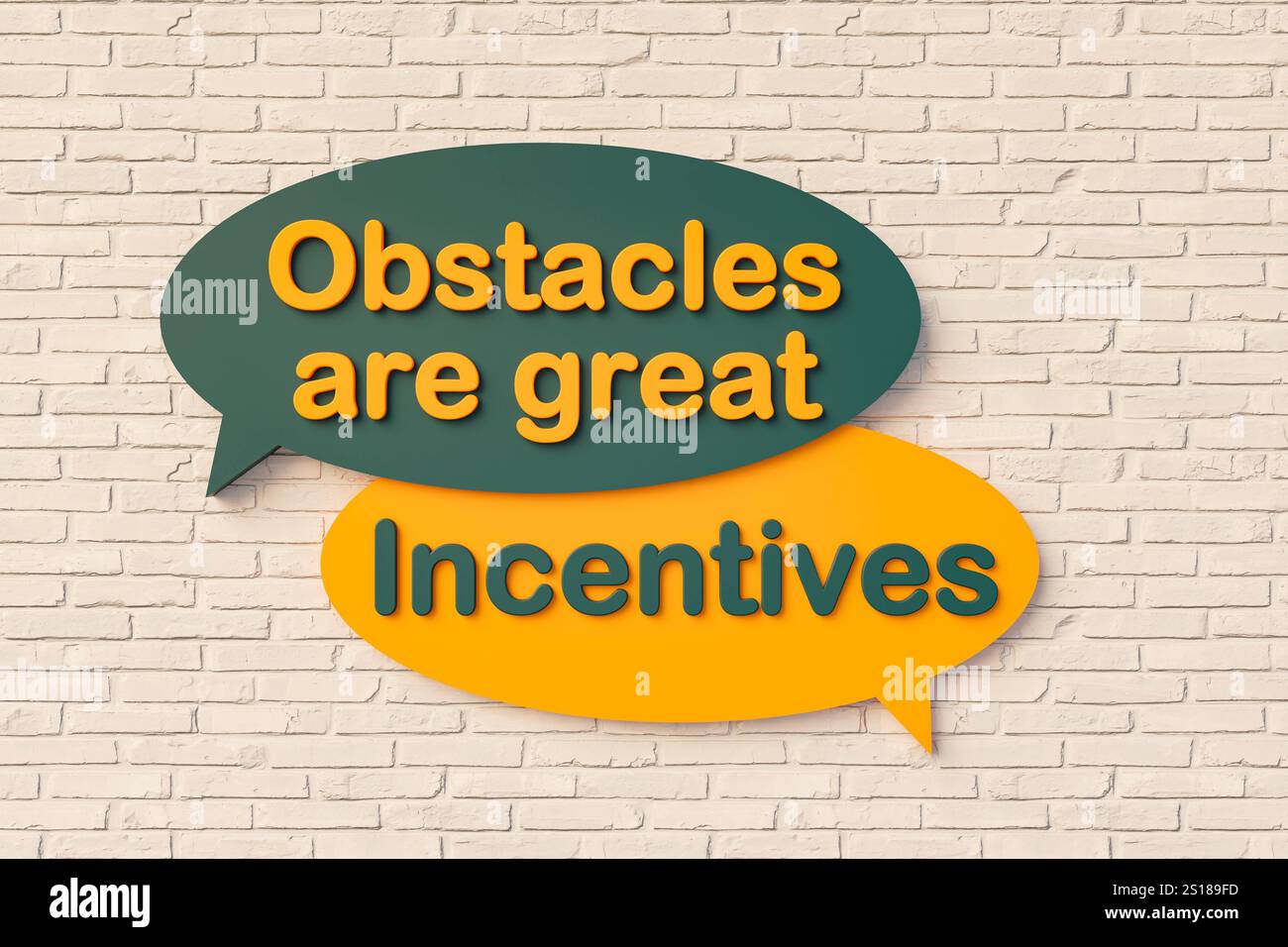 Obstacles are great incentives. Obstacles are great incentives. Cartoon ...