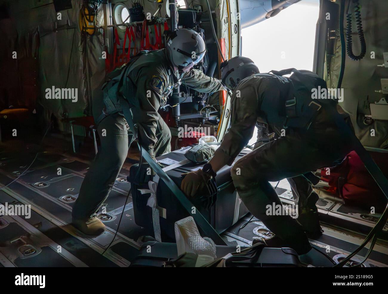 U.S. Air Force Master Sgt. Derek Johnson, Instructor Loadmaster, and ...