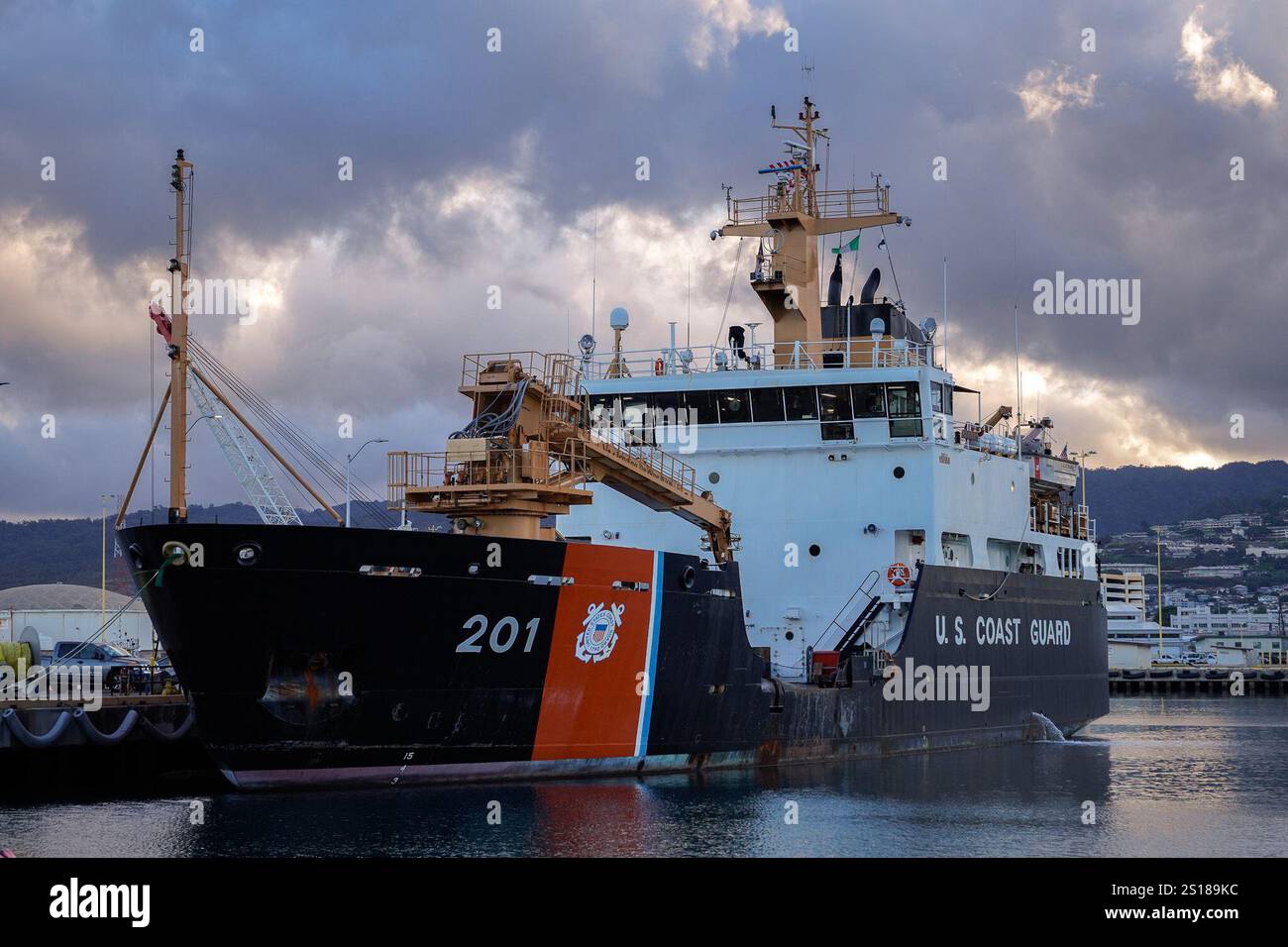 Coast Guard Cutter Juniper crew makes preparations to get underway in ...