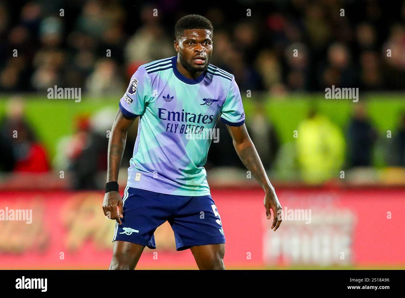 Thomas of Arsenal looks on during the Premier League match Brentford vs ...