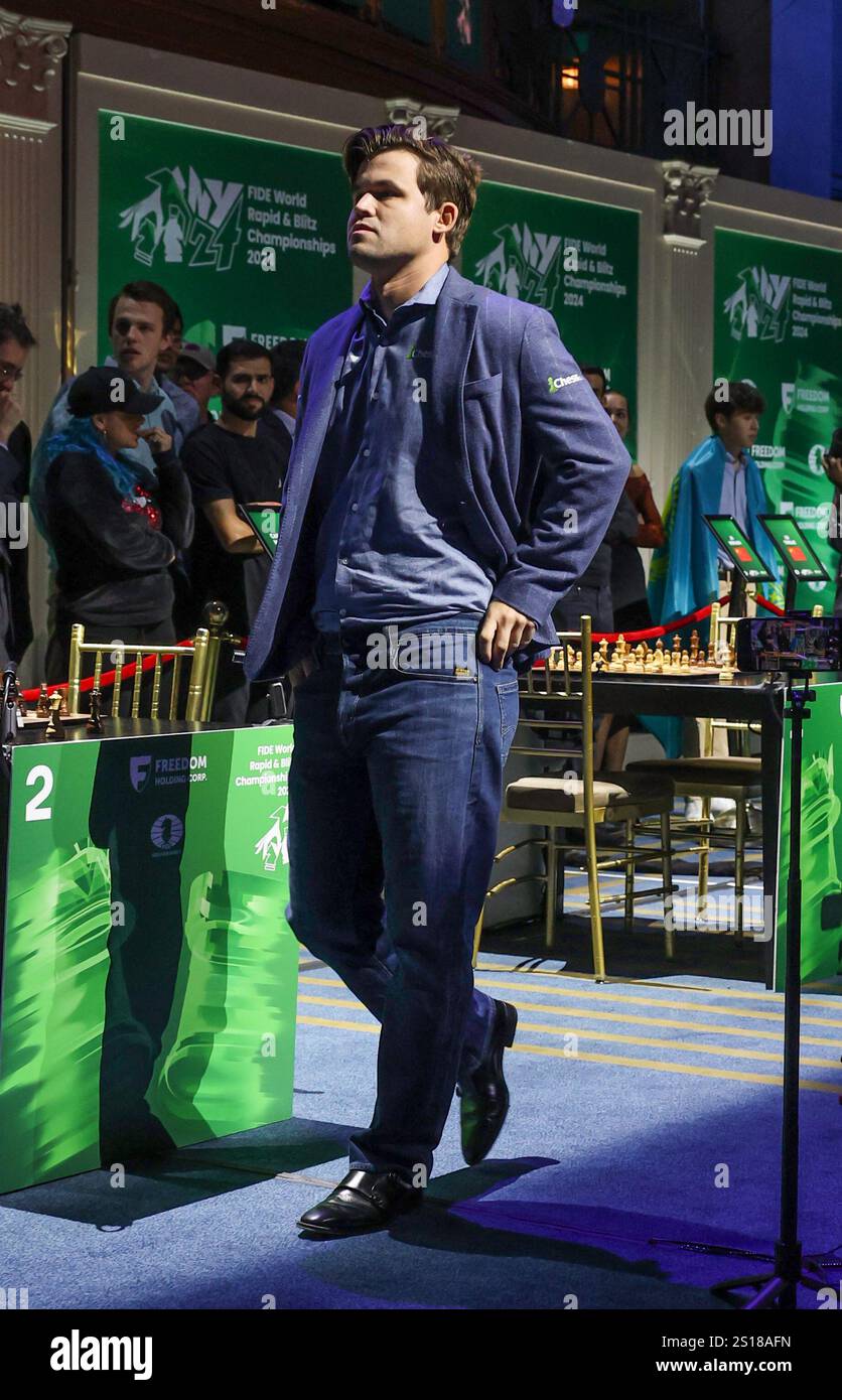 New York, USA. 1st Jan, 2025. FIDE Chess Rapid & Blitz Championship at ...