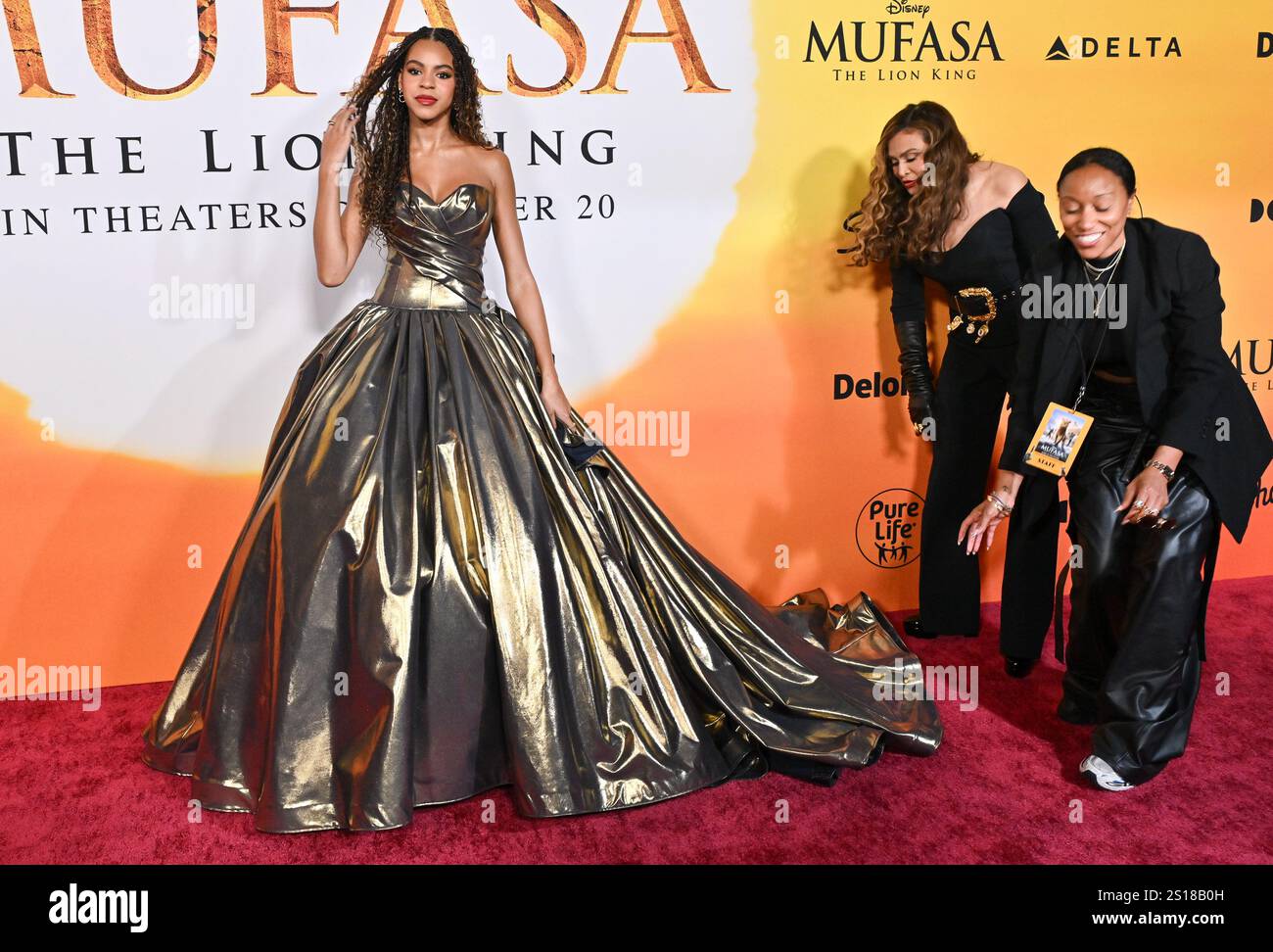 Hollywood, USA. 09th Dec, 2024. Blue Ivy Carter arriving to ‘Mufasa: The Lion King' Los Angeles ...