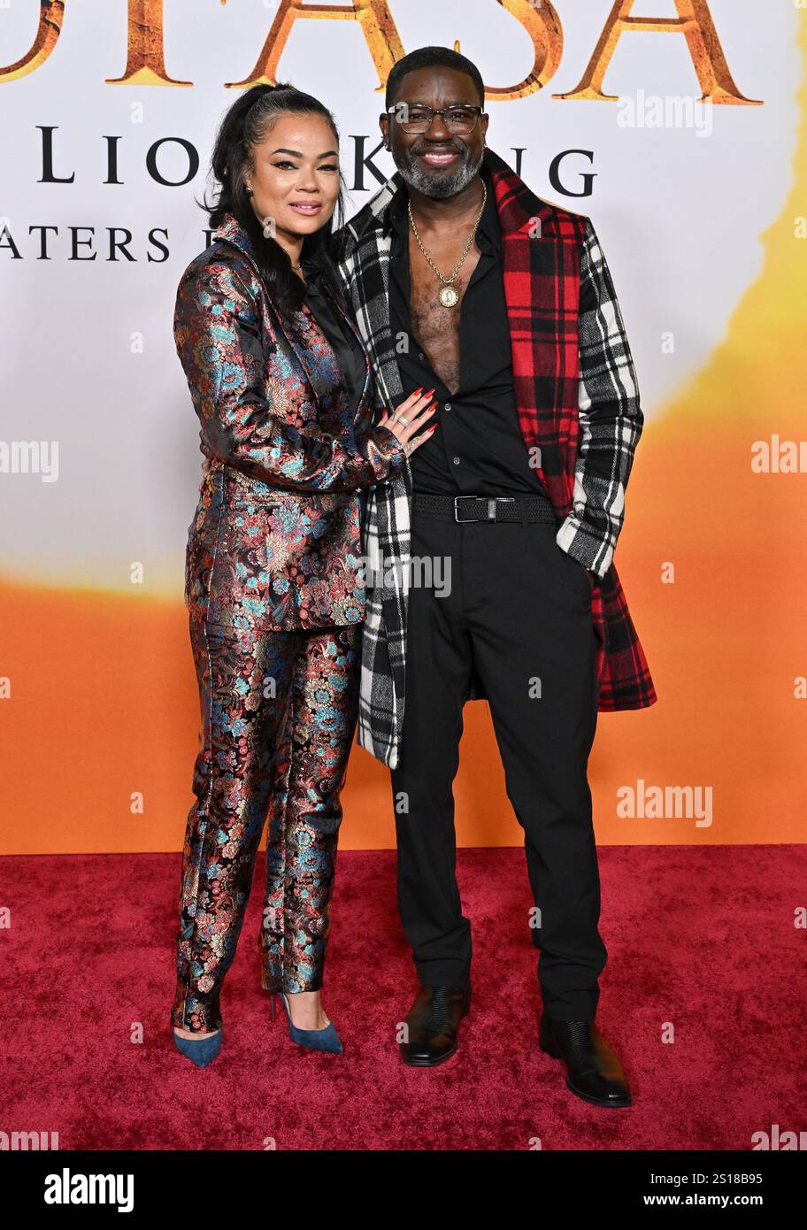 Hollywood, USA. 09th Dec, 2024. Dannella Lane and Lil Rel Howery arriving to ‘Mufasa: The Lion ...