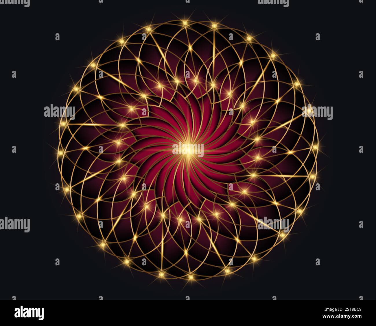 Dark red circles pattern Stock Vector Images - Alamy