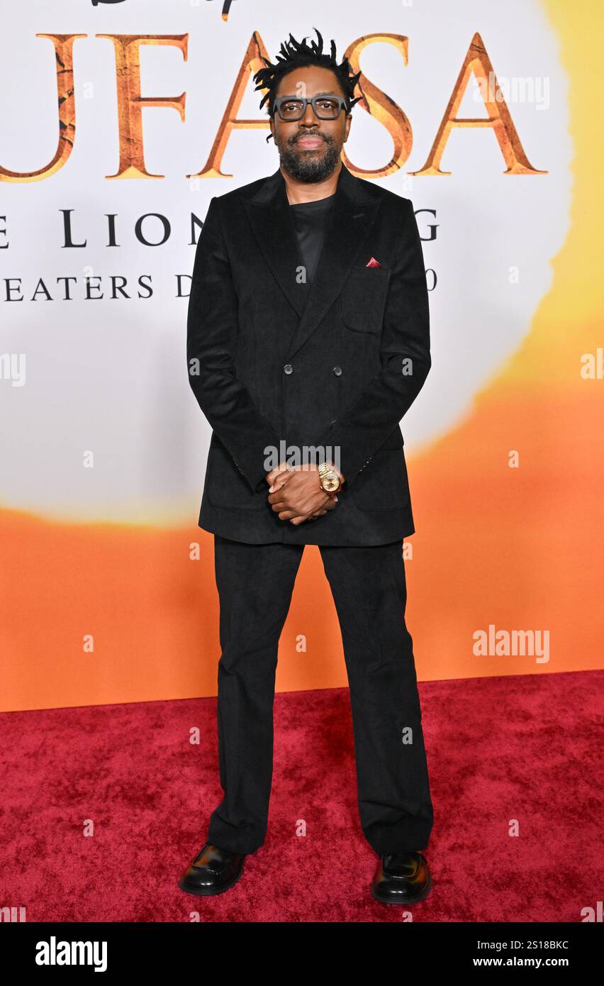 Hollywood, USA. 09th Dec, 2024. Kagiso Lediga arriving to ‘Mufasa: The ...