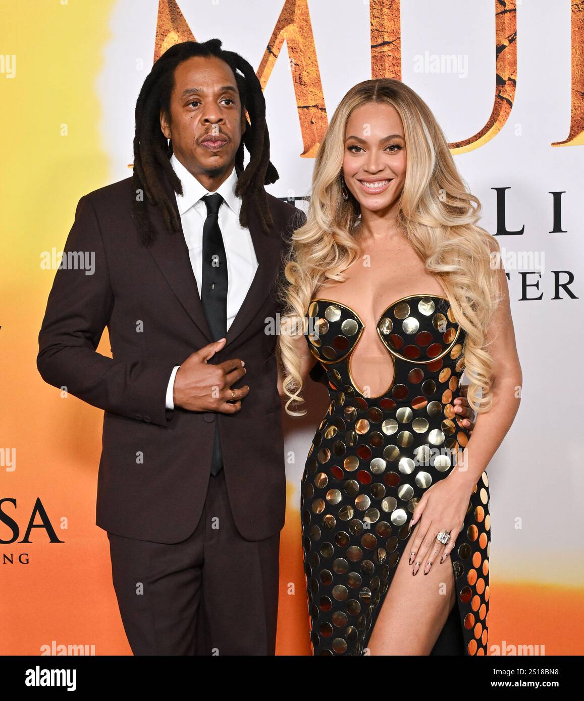 Hollywood, USA. 09th Dec, 2024. Jay-Z and Beyonce arriving to ‘Mufasa: The Lion King' Los ...