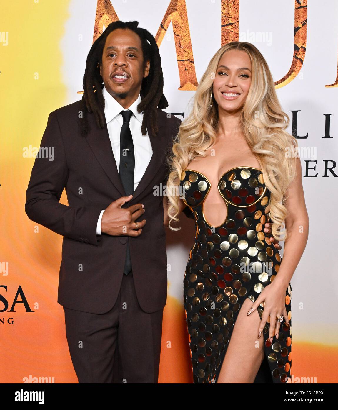 Hollywood, USA. 09th Dec, 2024. Jay-Z and Beyonce arriving to ‘Mufasa: The Lion King' Los ...