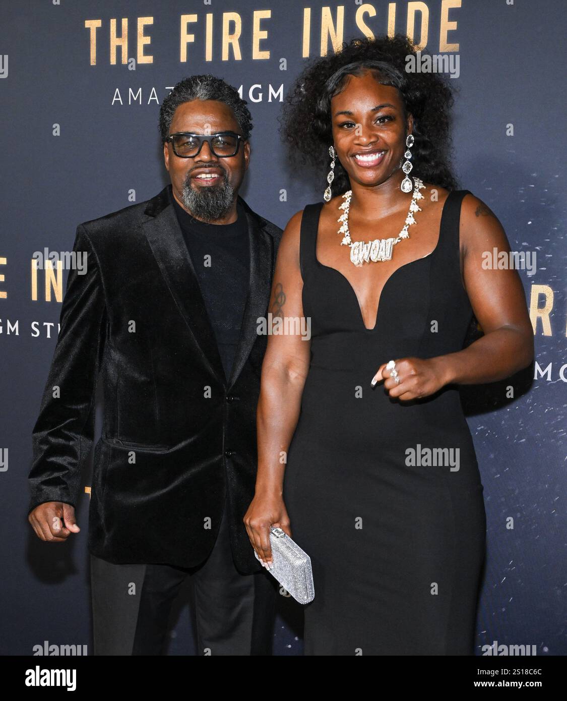 Hollywood, USA. 30th Dec, 2024. Boxing coach Jason Crutchfield and ...