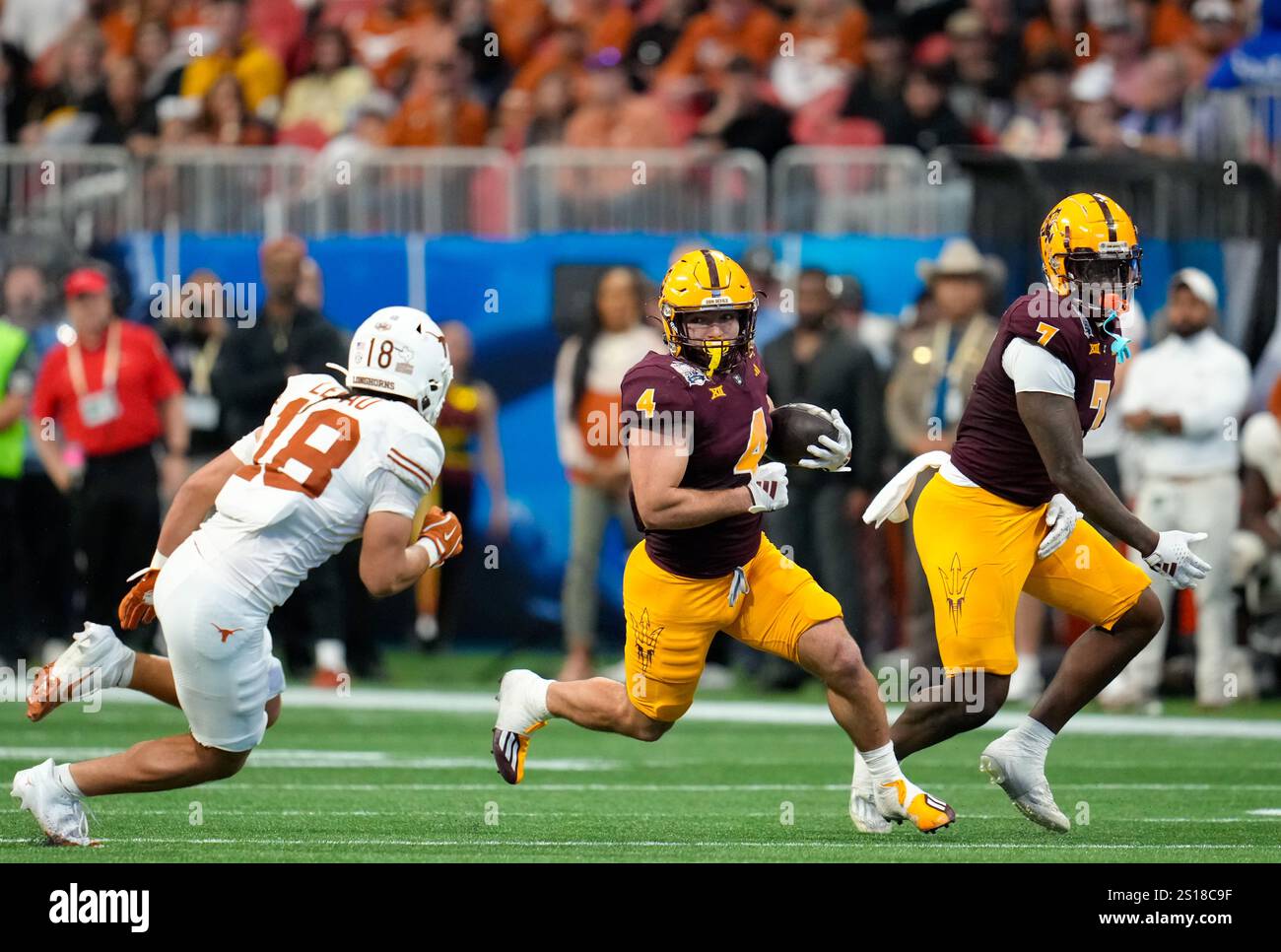 Atlanta, Georgia, USA. 1st Jan, 2025. Arizona State running back Cam ...