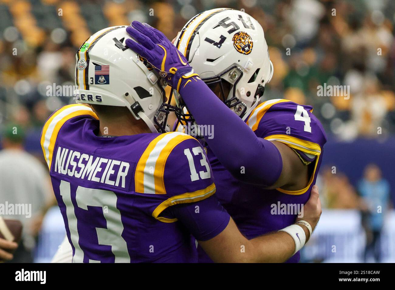 HOUSTON, TX - DECEMBER 31: LSU Tigers quarterback Garrett Nussmeier (13 ...