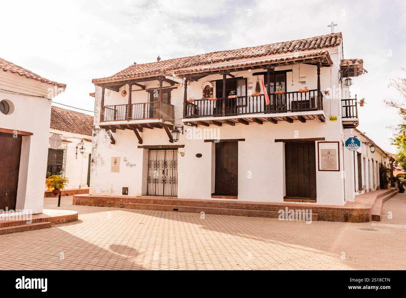 Colonial houses in Santa Cruz de Mompox, Colombia Stock Photo - Alamy