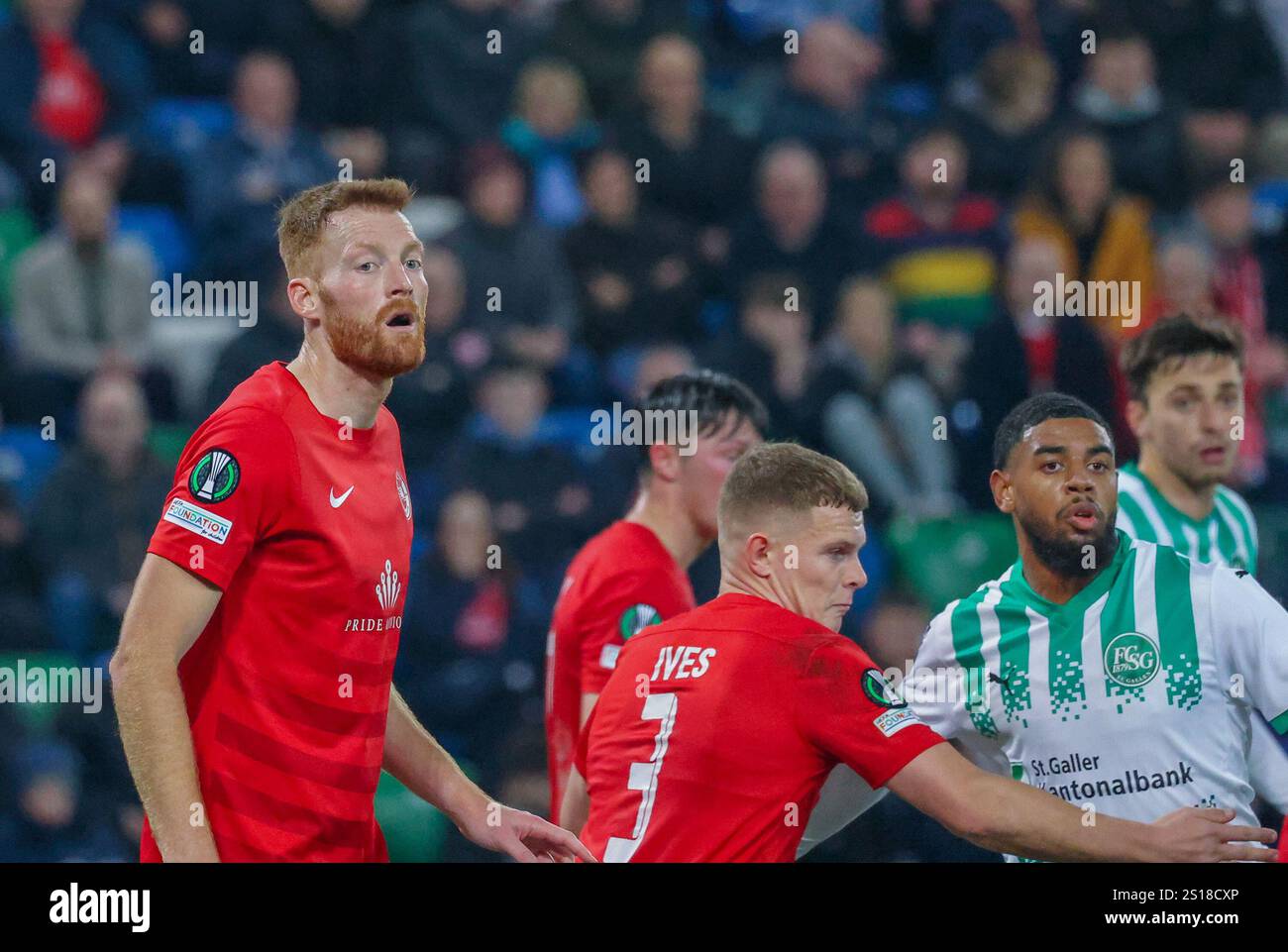 Windsor Park, Belfast, Northern Ireland, UK. 07 Nov 2024. UEFA Europa ...