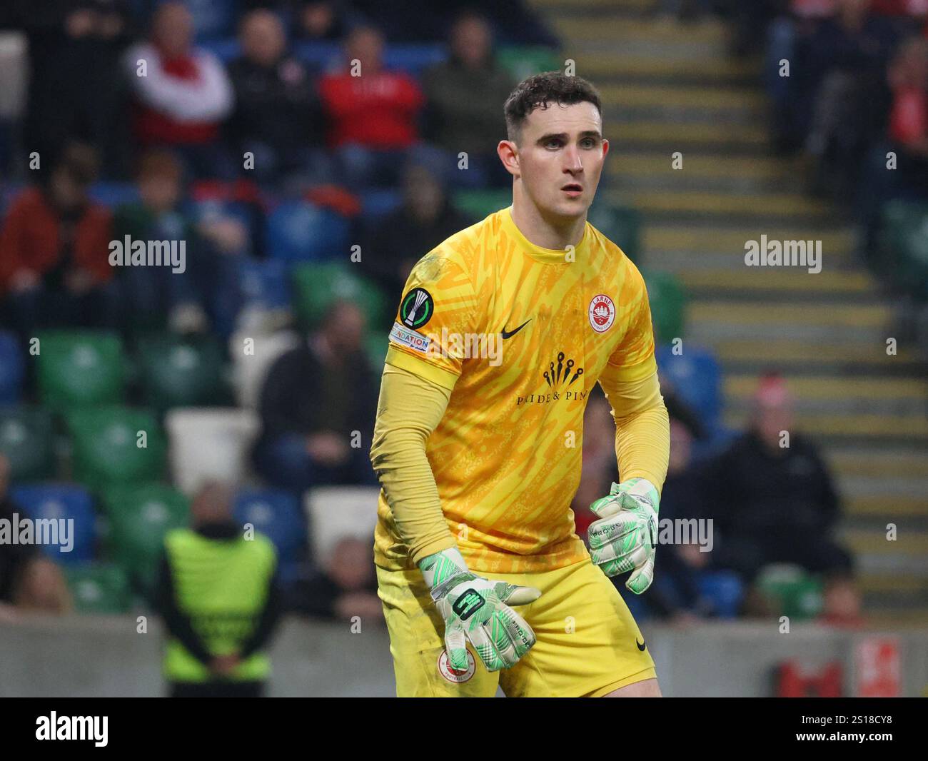Windsor Park, Belfast, Northern Ireland, UK. 07 Nov 2024. UEFA Europa ...