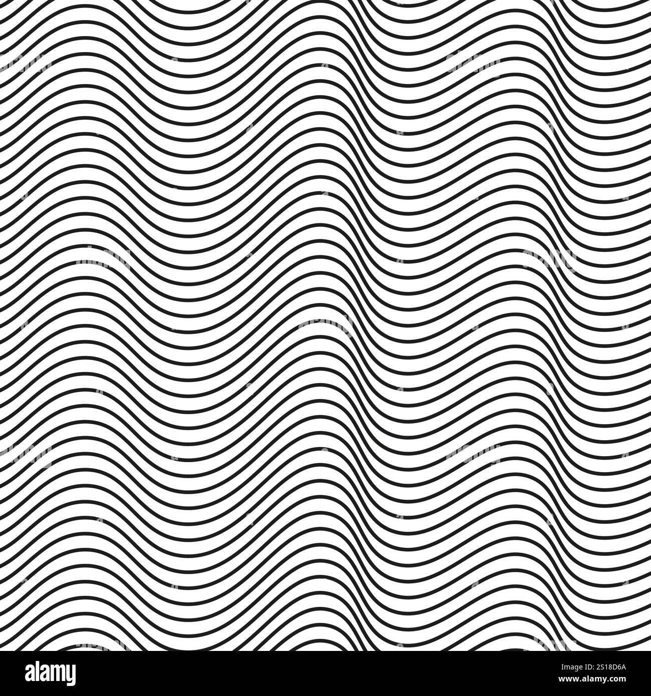 Repeating black white wave pattern hi-res stock photography and images - Alamy