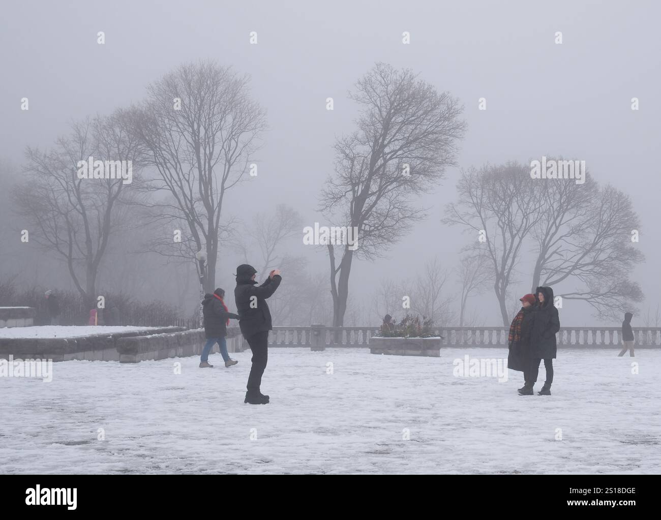 Montreal, Quebec, Canada. 1st Jan, 2025. On the first day of 2025 ...